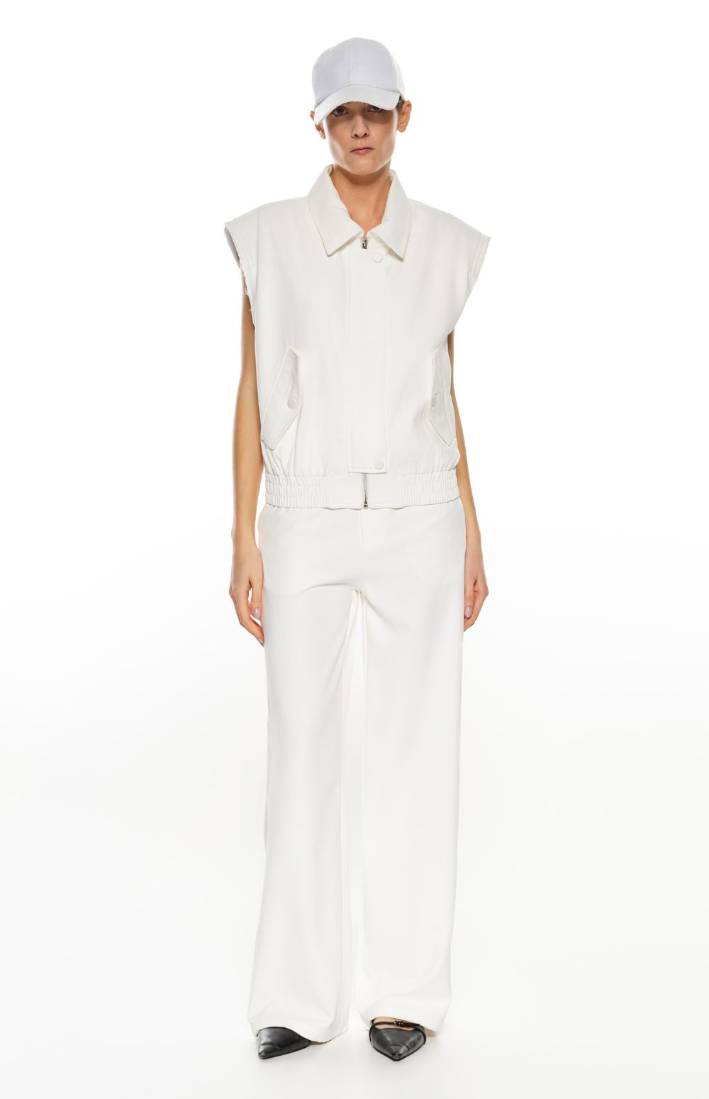 VEST AND HIGH WAISTED TROUSERS CO-ORD