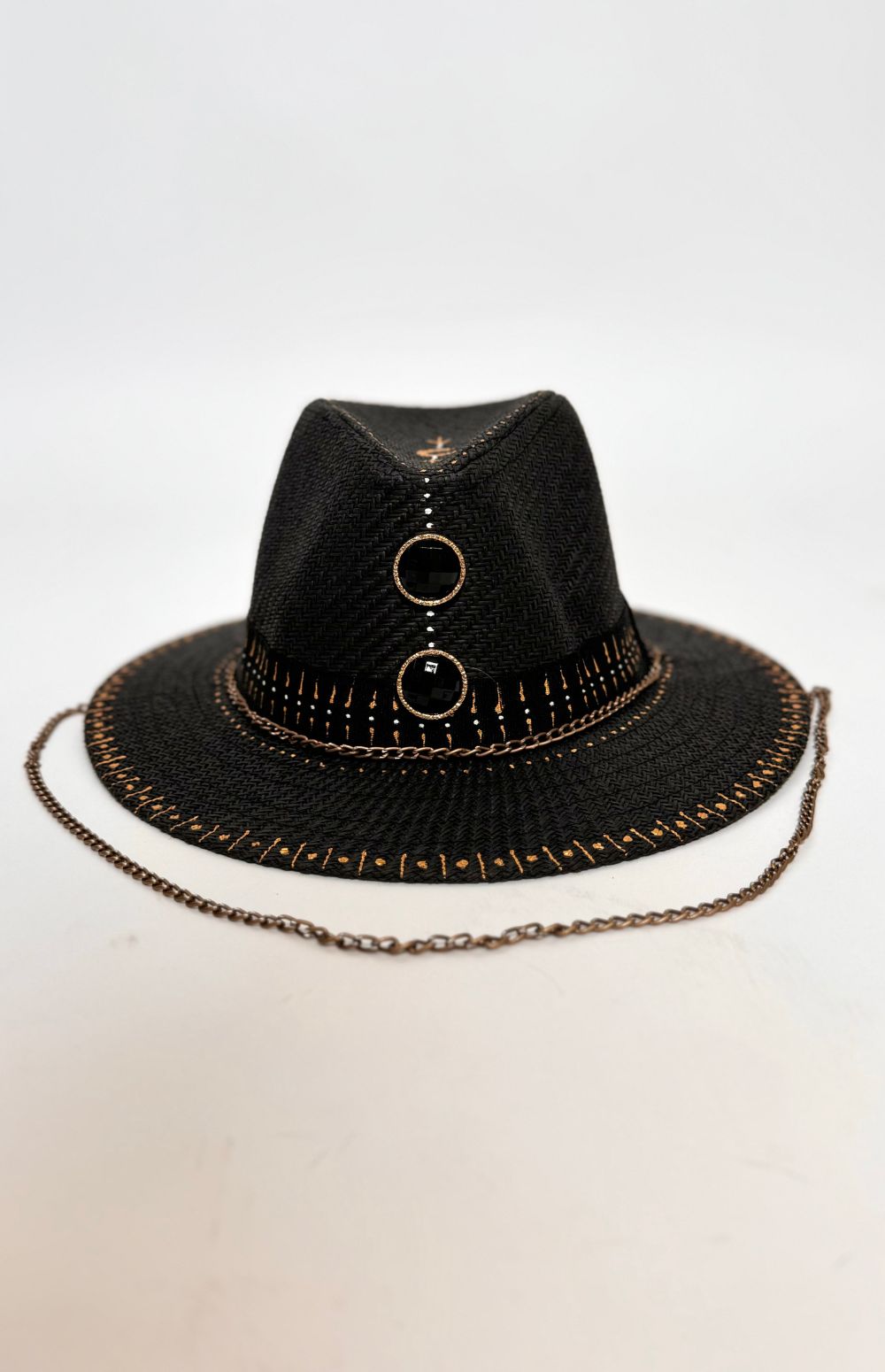 HANDMADE HAT WITH CHAIN