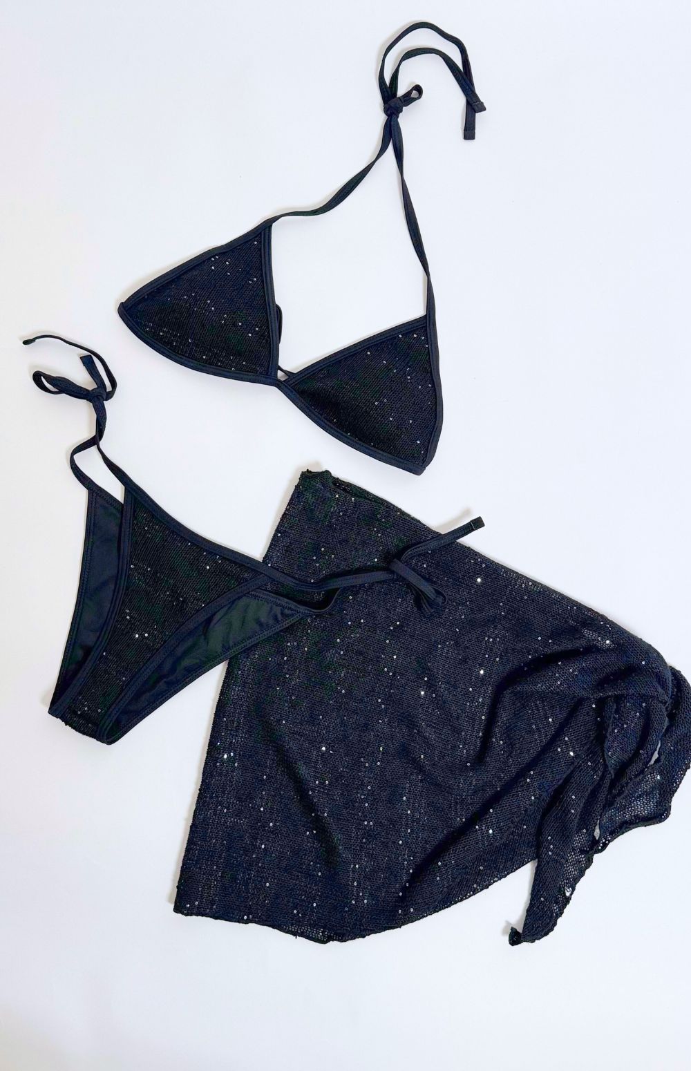 3 PIECE BIKINI SET | TRIANGLE BIKINI & PAREO