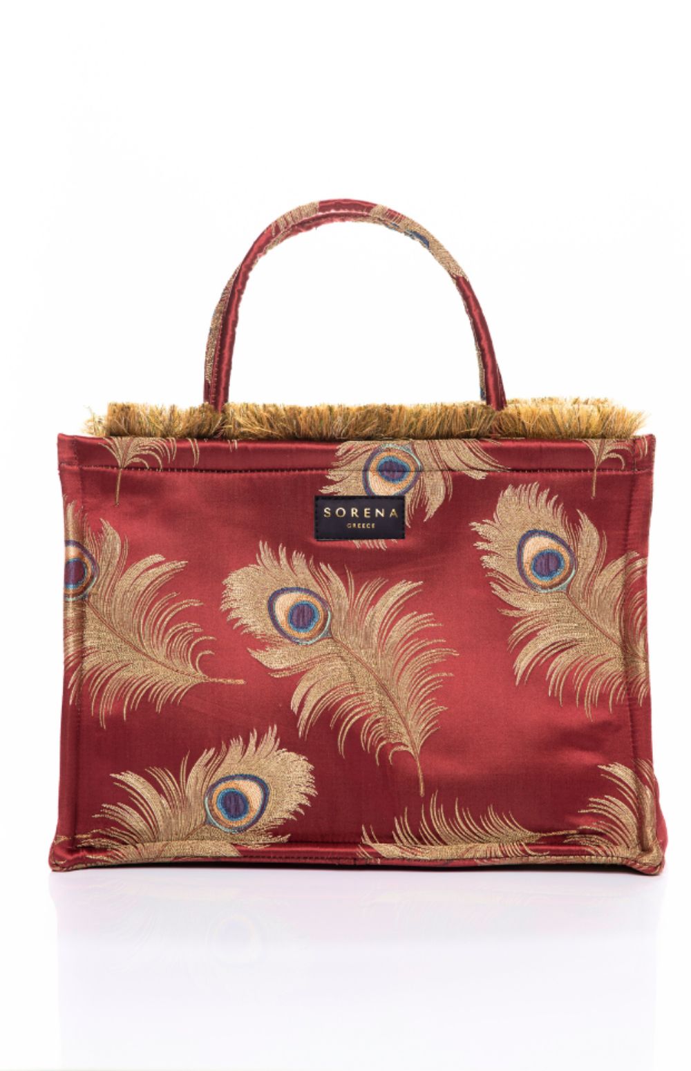 PAGONA MEDIUM TOTE BAG | RED| Sorena Handmade Cyprus | Citrus Boutique