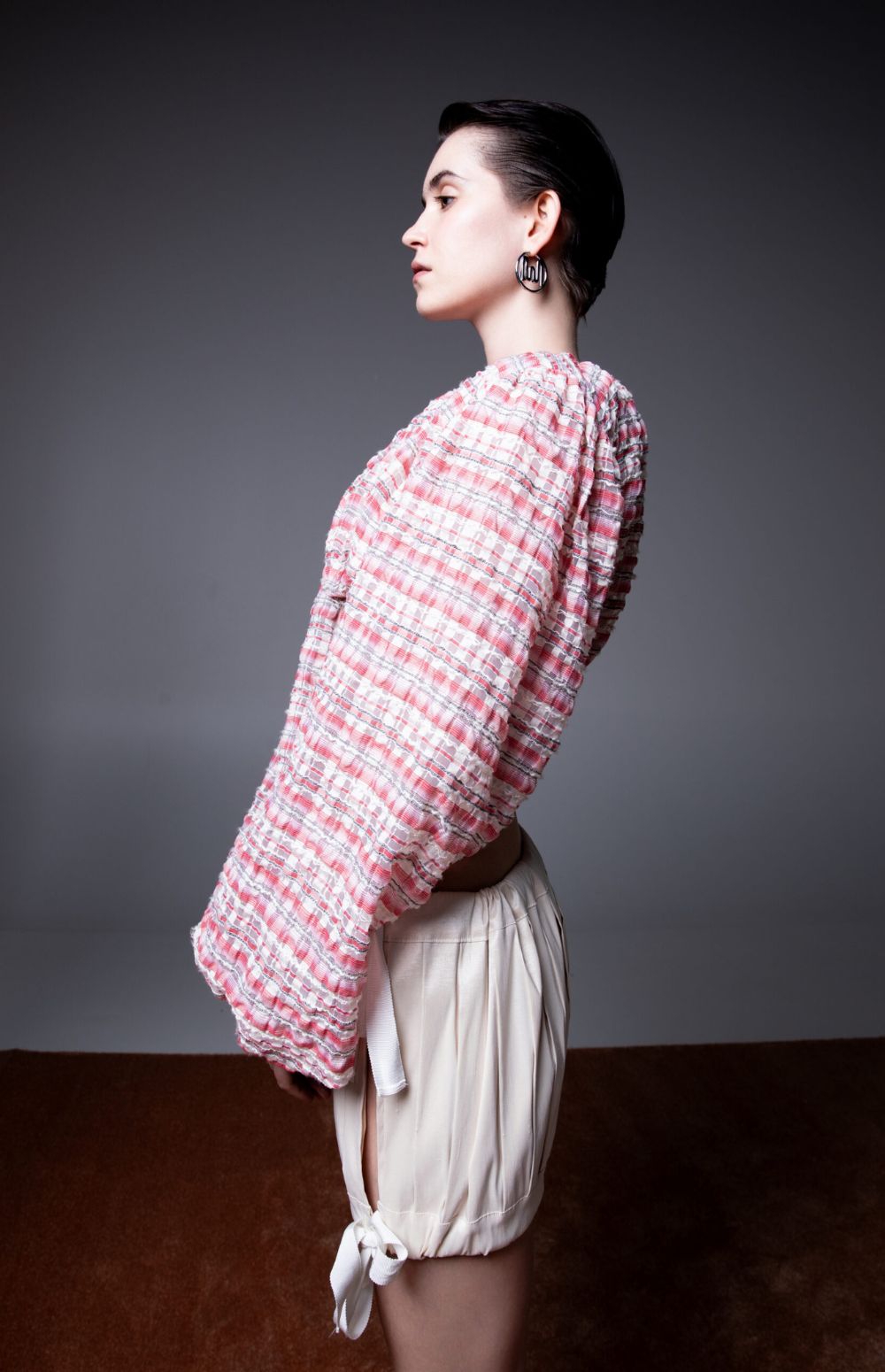 Balloon Crop Top Red