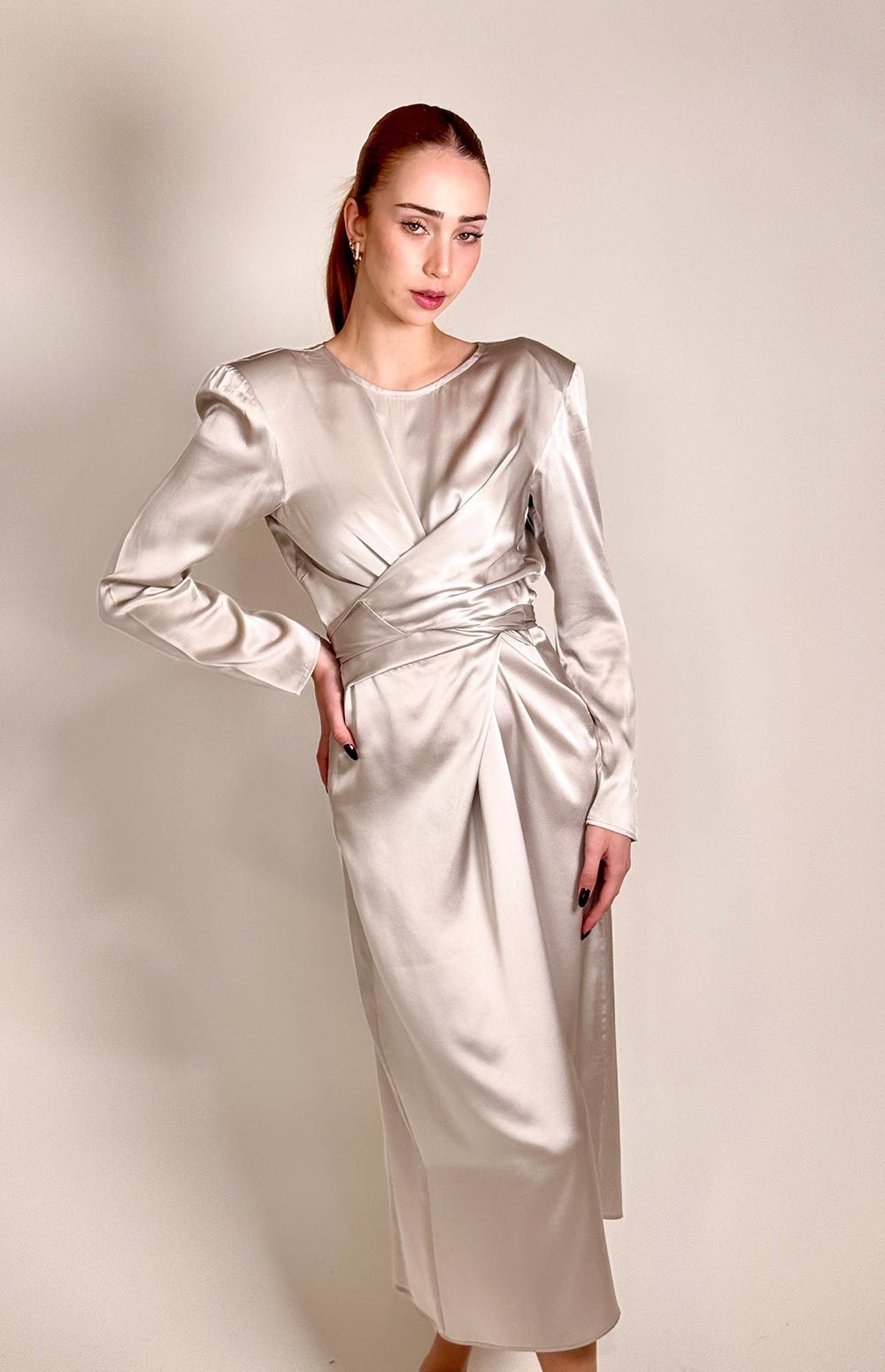 ICONIC SILK WRAP DRESS