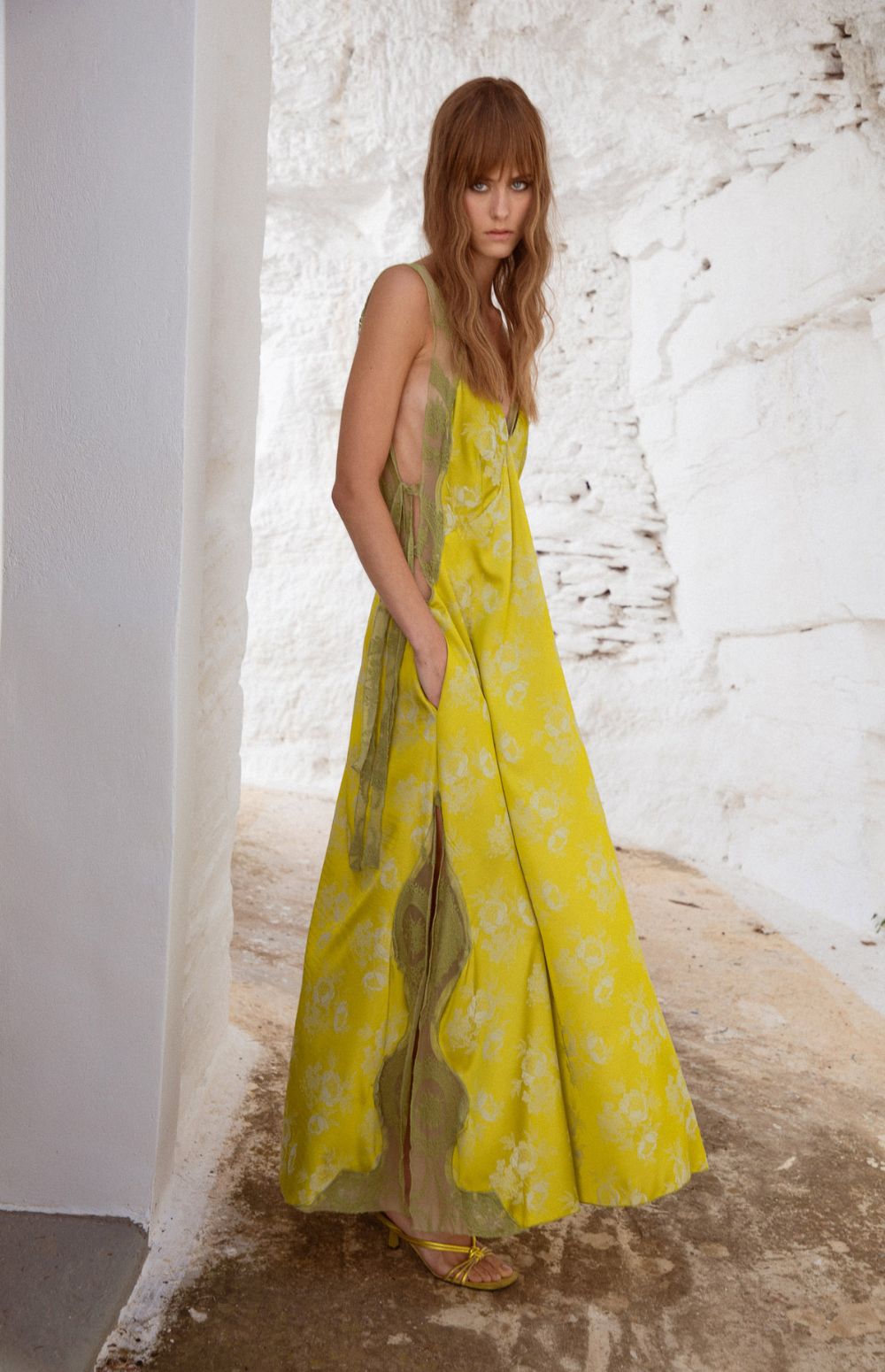 OASIS TUNIC DRESS | EMBOSSED SATIN LACE EMBELLISHED | Nidodileda Cyprus ...