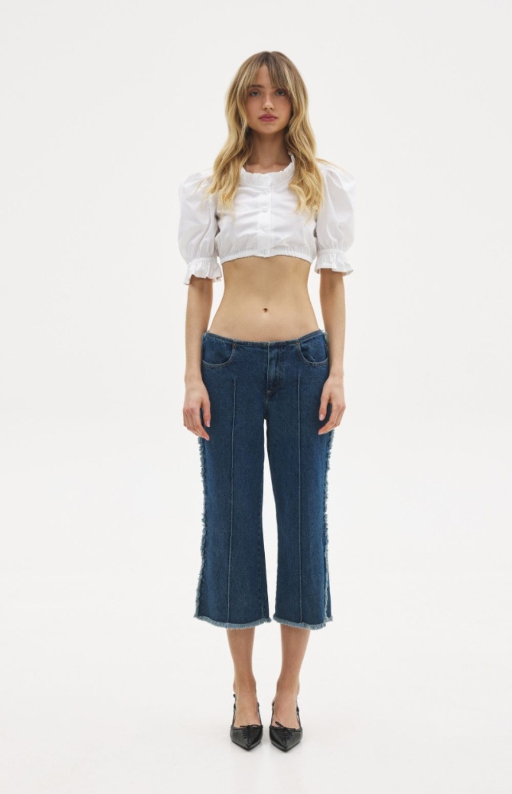 SUNSETGO BELLA DENIM CAPRI | BLUE