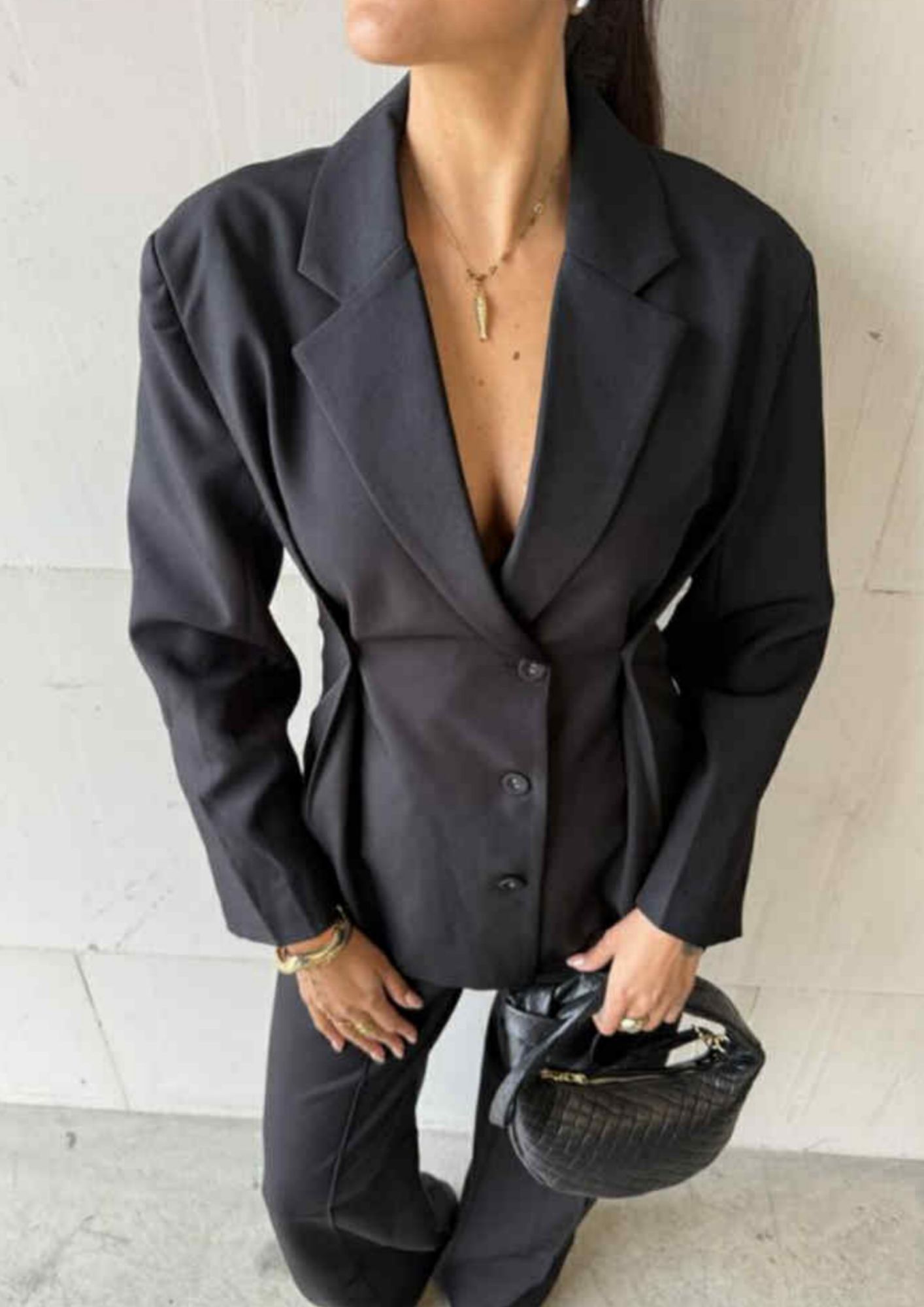 DOUBLE BREASTED BLAZER