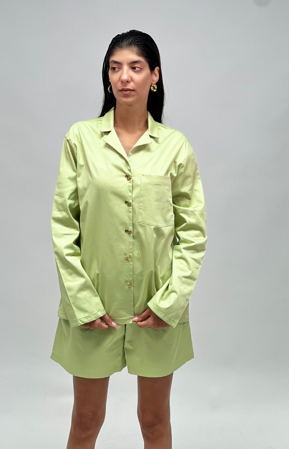 LIME CO-ORD COTTON