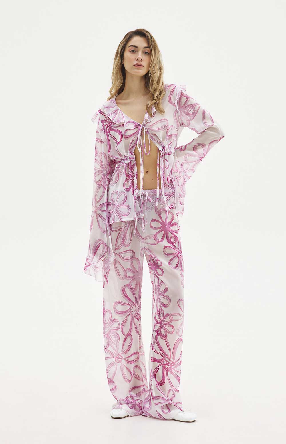 SUNSETGO ZINA C THROUGH PANTS | BLOSSOM