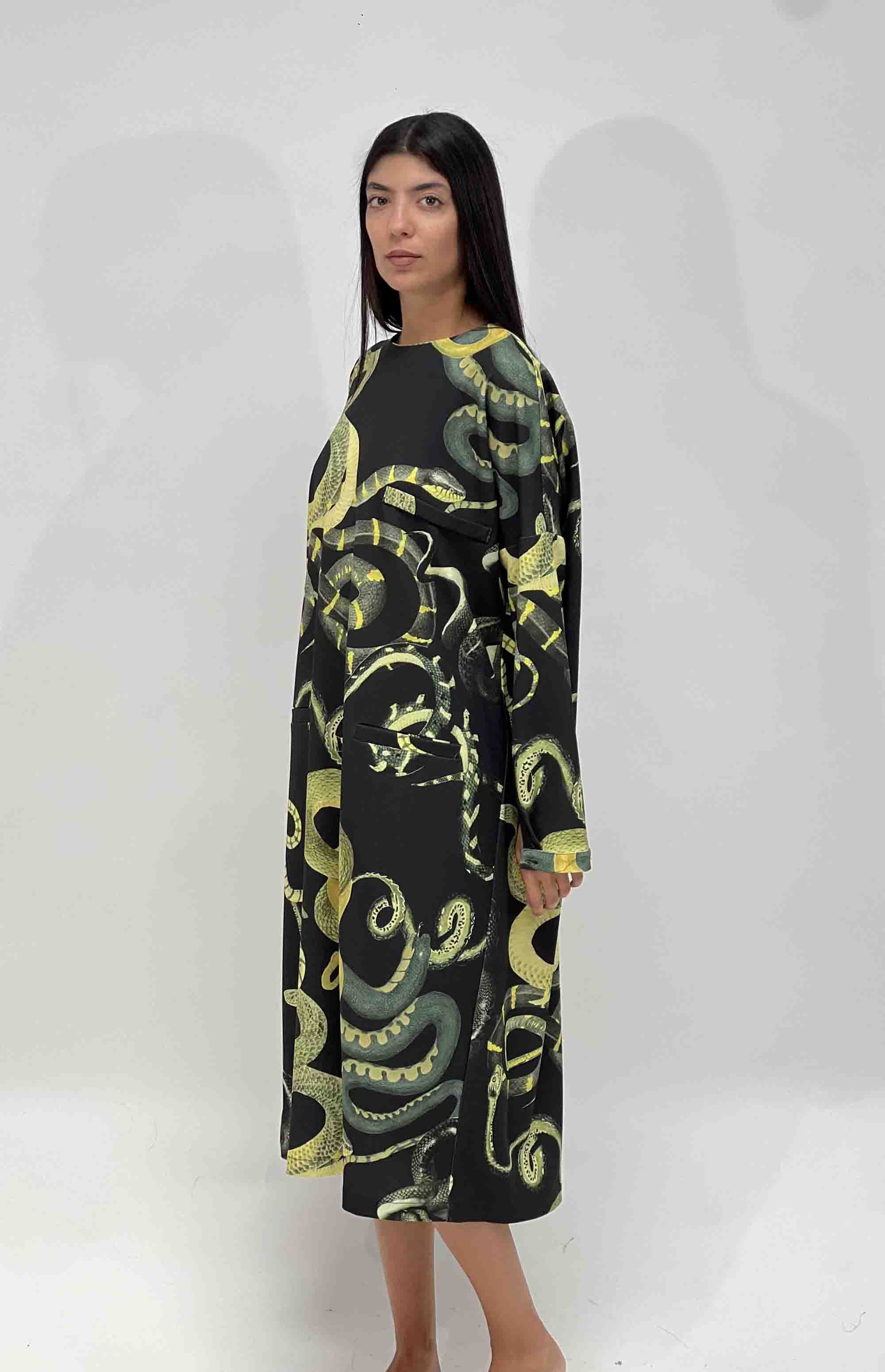 LONG DRESS WITH SNAKES