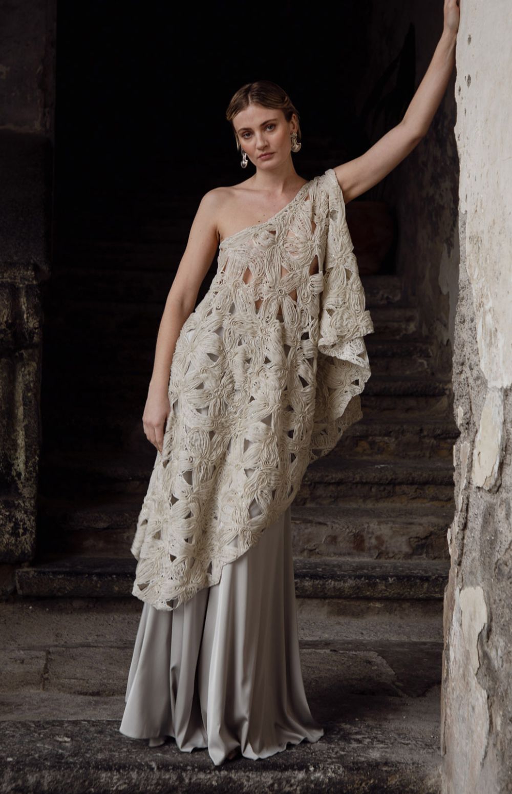 ARIA COVER UP | ASSYMETRIC CROCHET ONE SHOULDER