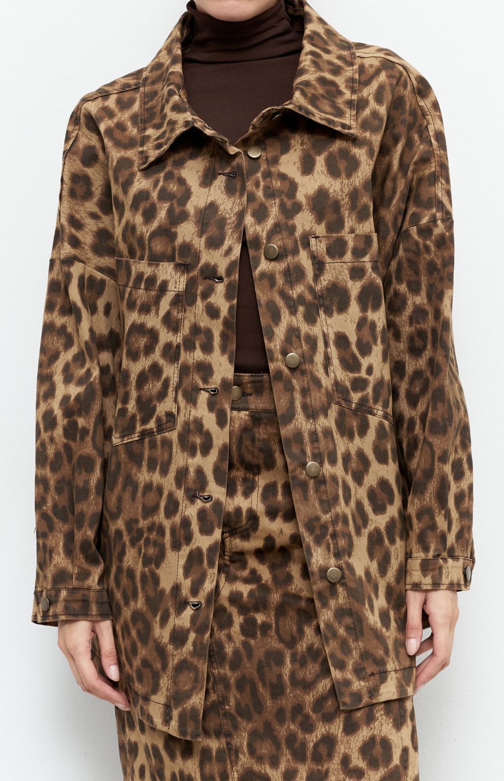 LEOPARD DENIM JACKET