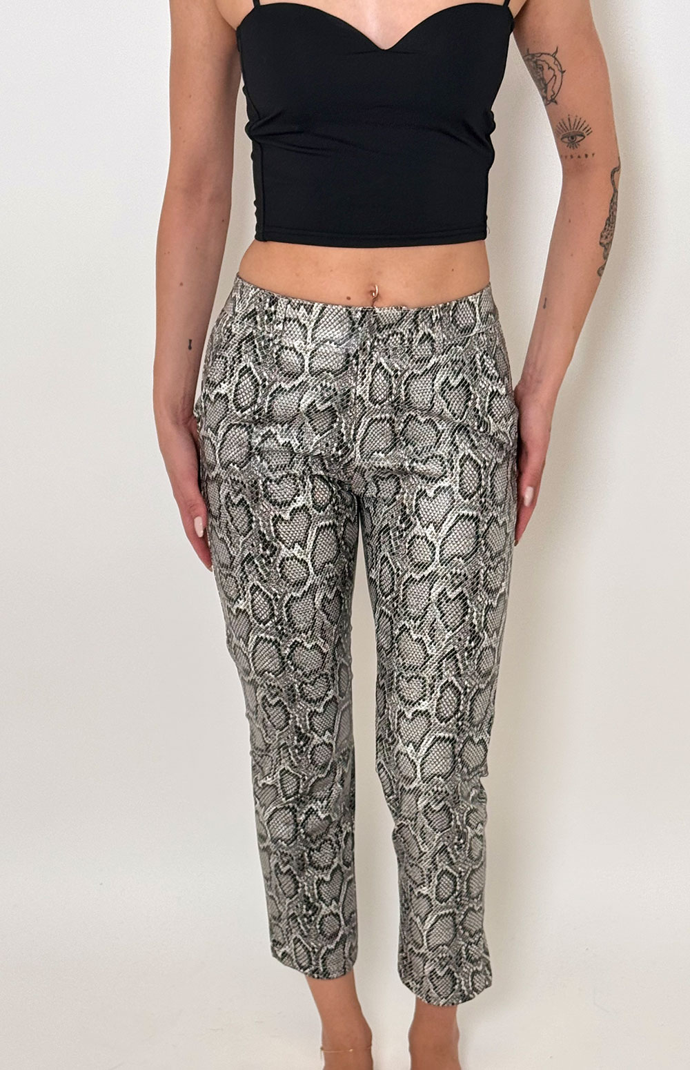 SNAKE PRINT TROUSERS