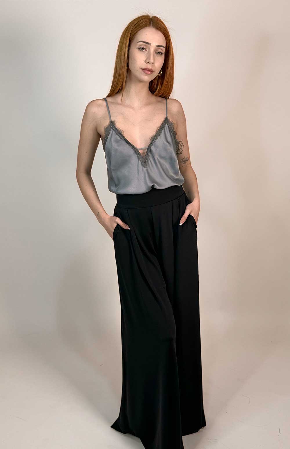 FLARED PANTS BLACK